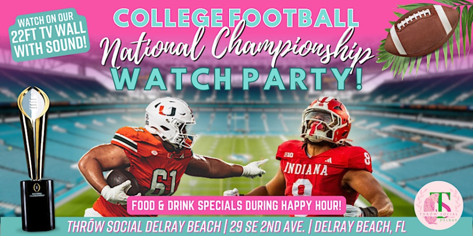 2026 College Football National Championship Watch Party @ THRōW Social ...