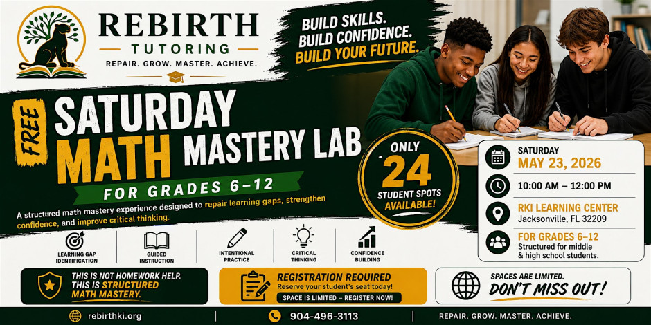 FREE Saturday Math Mastery Lab for Grades 6–12 | Limited to 24 Students ...