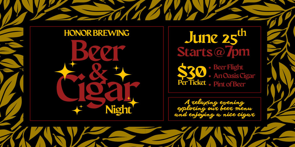 Beer & Cigar Night at Honor Fairfax! - UNATION