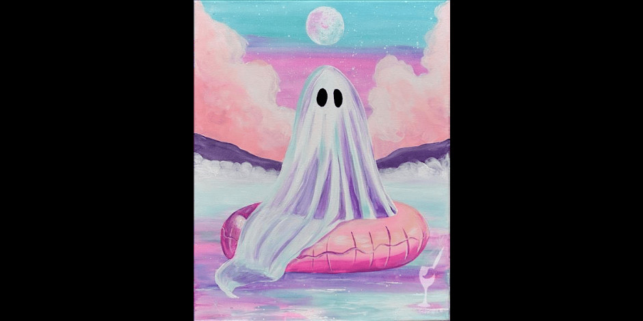Cotton Candy Ghost Dreams - Paint and Sip in Denver | Classpop!™ - UNATION