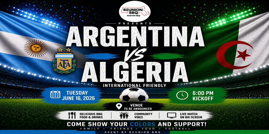 Argentina vs Algeria – Soccer Night Watch Party at Reunion BBQ Boston ...