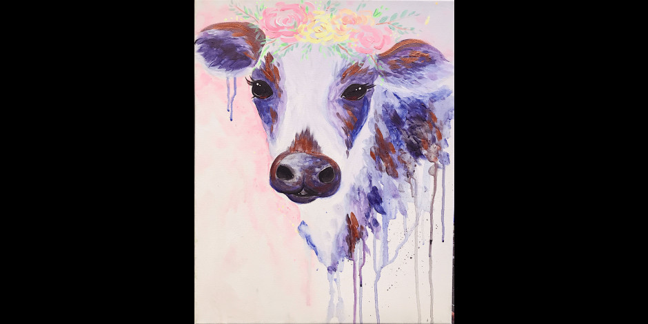 Colorful Cow - Paint and Sip in Tyler | Classpop!™ - UNATION