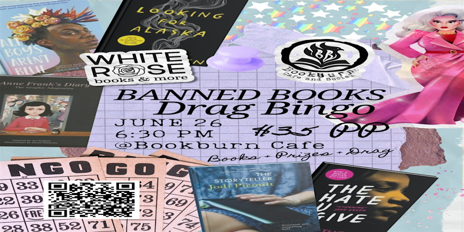 Banned Books Drag Bingo at Bookburn Cafe 2425 SR-15 Tickets - 06/26 ...