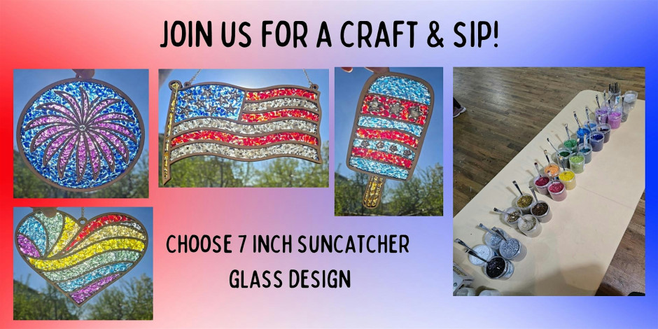 Craft & Sip - Glass Suncatcher Workshop - at Wolf & Honey! - UNATION