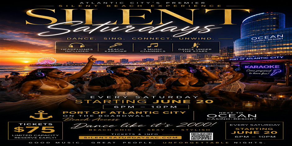 Atlantic City Silent Beach Party Atlantic City Tickets - 06/20/2026 ...
