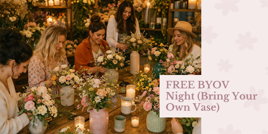 BYOV Night – Bring Your Own Vase at The Roaming Petal - FREE - UNATION