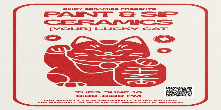 Paint and Sip Ceramics: [Your] Lucky Cat - UNATION