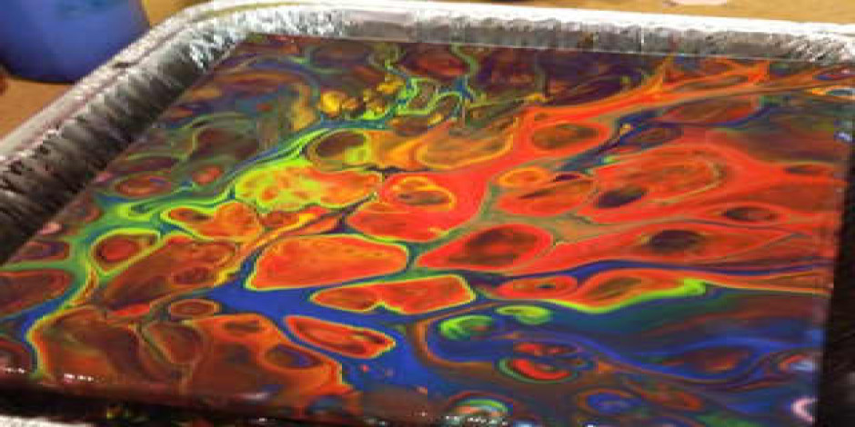 Acrylic Pour Painting Class in Estes Park, Colorado - UNATION